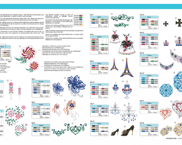 Collection de motifs de broderie n° 12 sur clé USB Brother - Espace couture