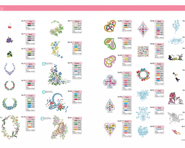 Collection de motifs de broderie n° 4 sur clé USB Brother - Espace couture