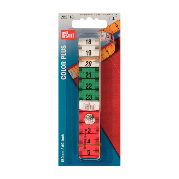 Mètre ruban color plus avec pression 150cm - Espace couture